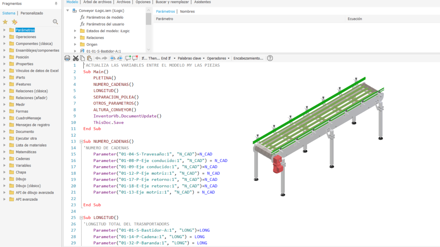 Curso de automatización con iLogic de Autodesk Inventor